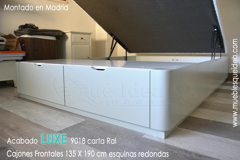 Canapés abatibles de madera con cajones ejemplos montados | Qué Idea Hogar