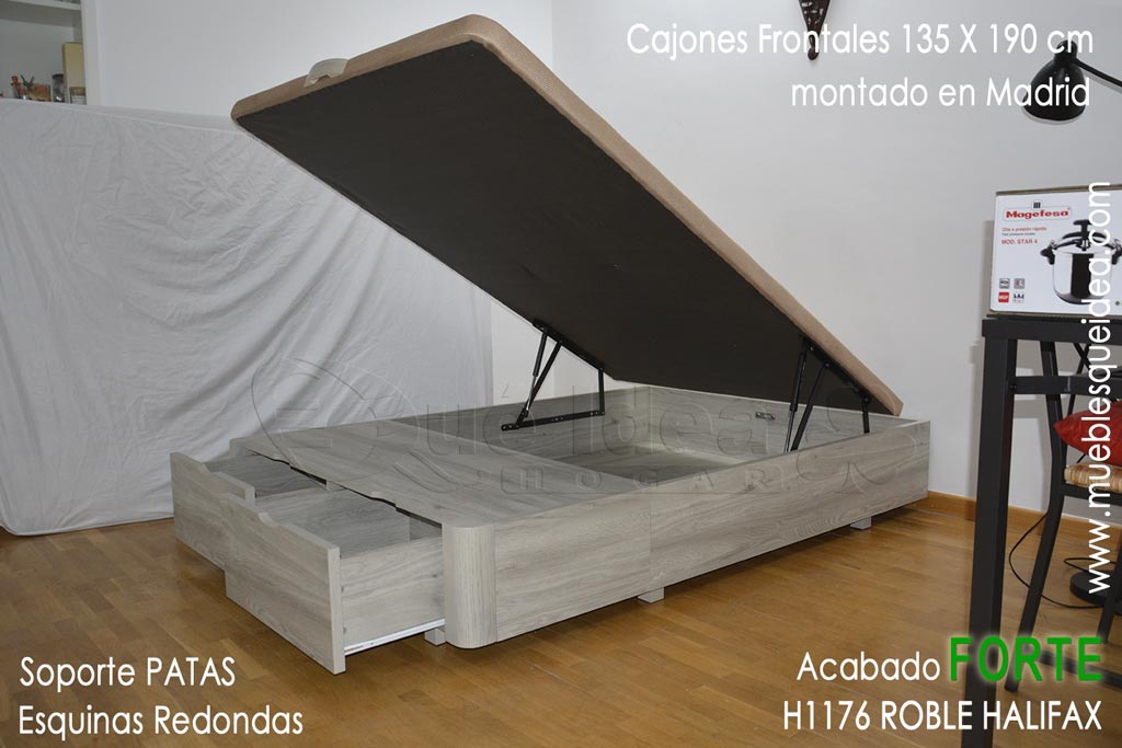 Canapés abatibles de madera con cajones ejemplos montados | Qué Idea Hogar